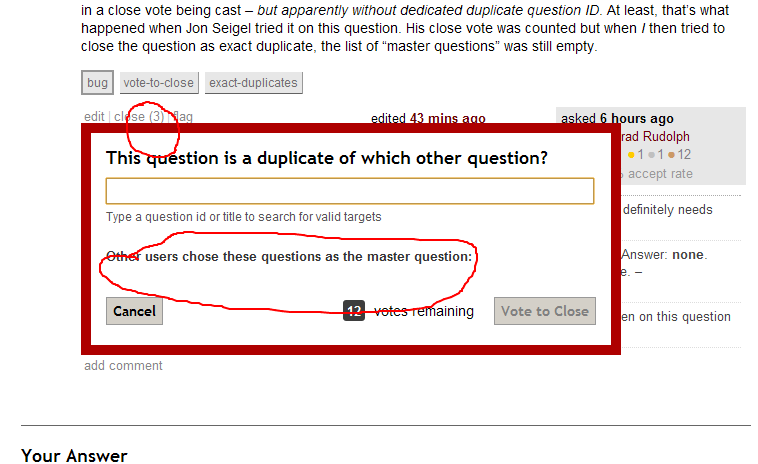 “Vote to close” button enabled prematurely - Meta Stack Exchange